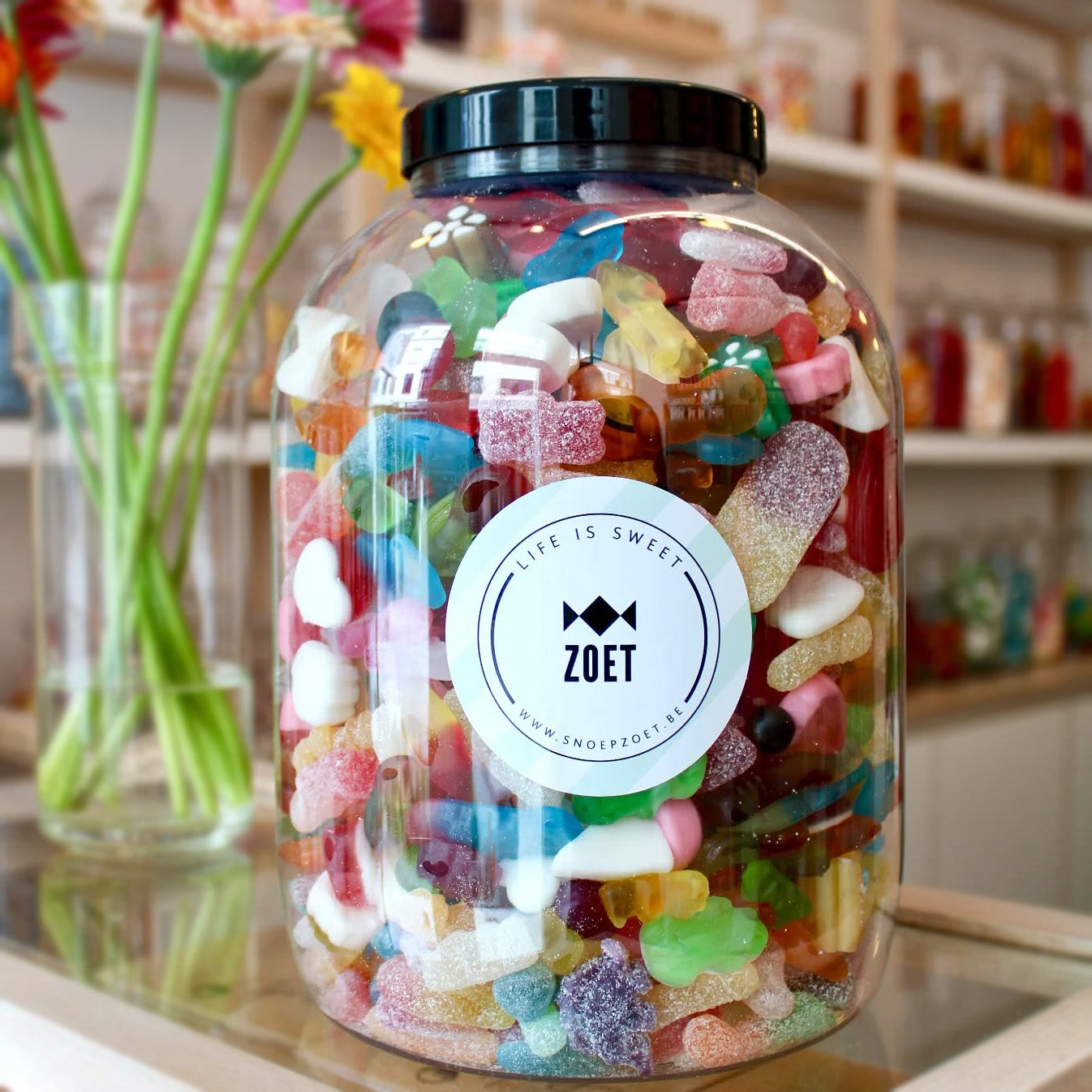 XXL Snoeppot 3.5kg | Snoeppot met zoete en zure snoepjes – Zoet