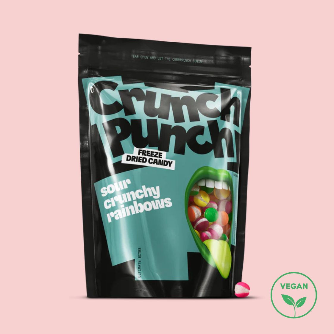 Crunch Punch Sour Crunchy Rainbows kopen | Zure vegan snoepjes bij ZOET ...
